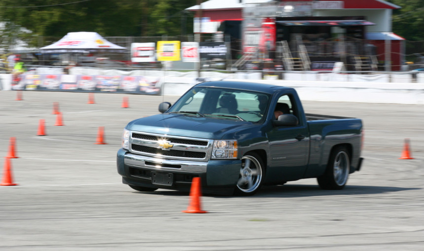 2011 Chevy Silverado build in progress at track - Trinity Motorsports