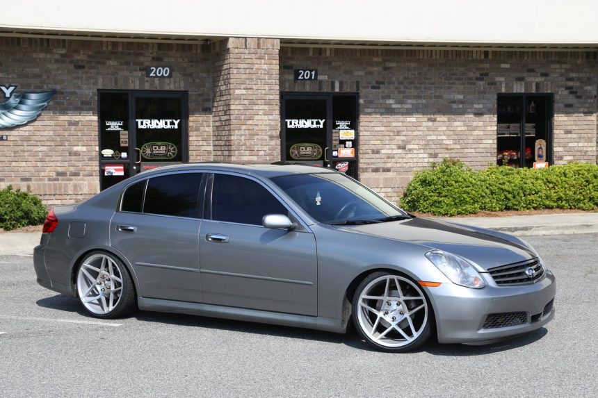infiniti_G35_lowered_stance_coilovers_whistler_wheels_2 - Trinity ...